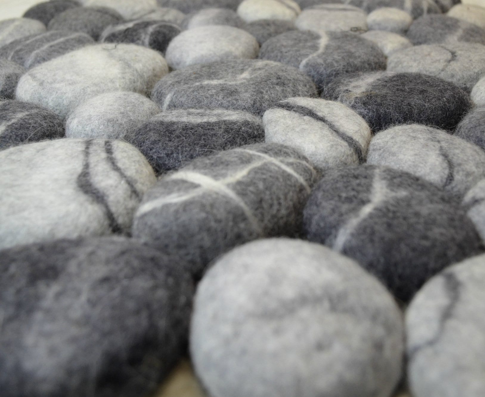 Felt Stone Rug Felt Carpet Felted Wool Stone Felt Stone - Etsy