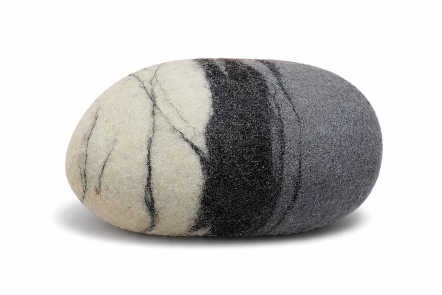 Felted Wool Stone Pillow, Pebble Pouf, Hypoallergenic Filler - Etsy