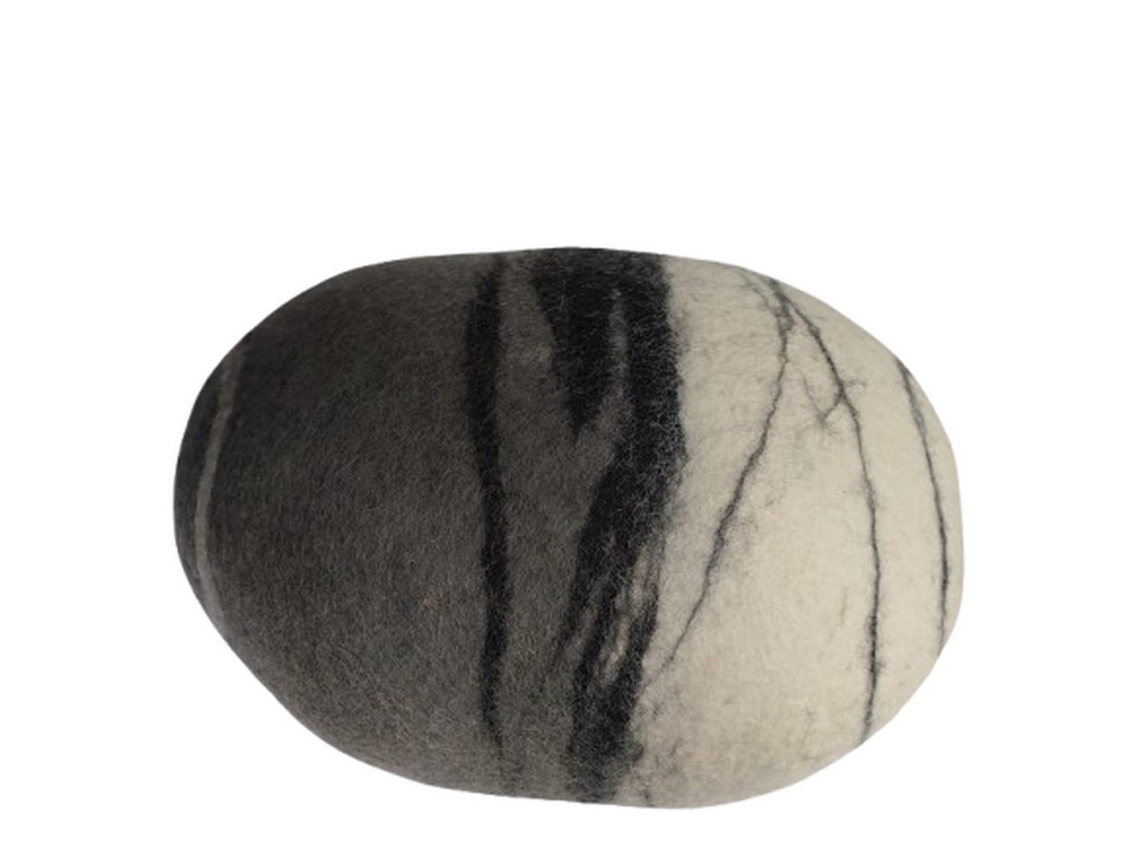 Felted Wool Stone Pillow, Pebble Pouf, Hypoallergenic Filler - Etsy