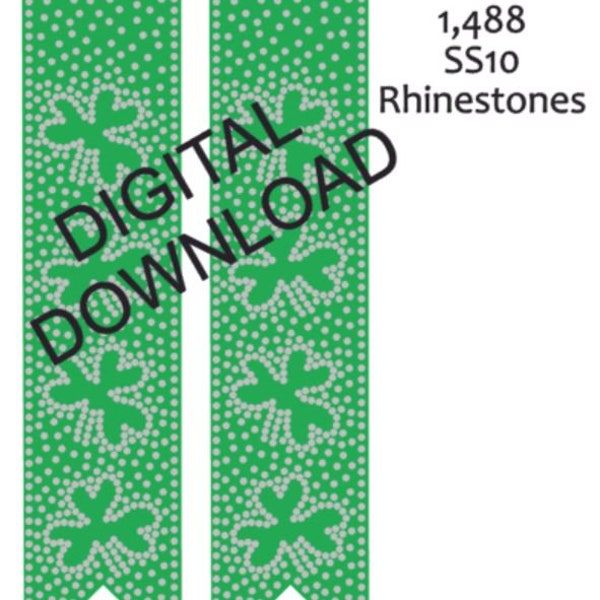 Rhinestone Shamrock - Etsy