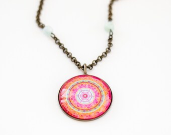 Kaleidoscope necklace | Etsy
