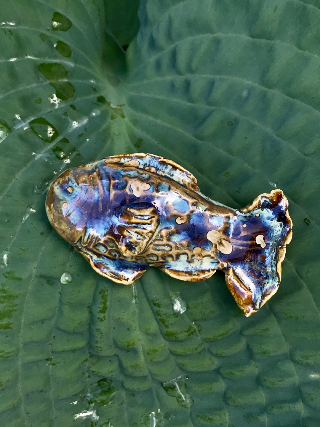 Golden Fish Ceramic Brooch Pin / Gift for Women Gift Fot Mother ...