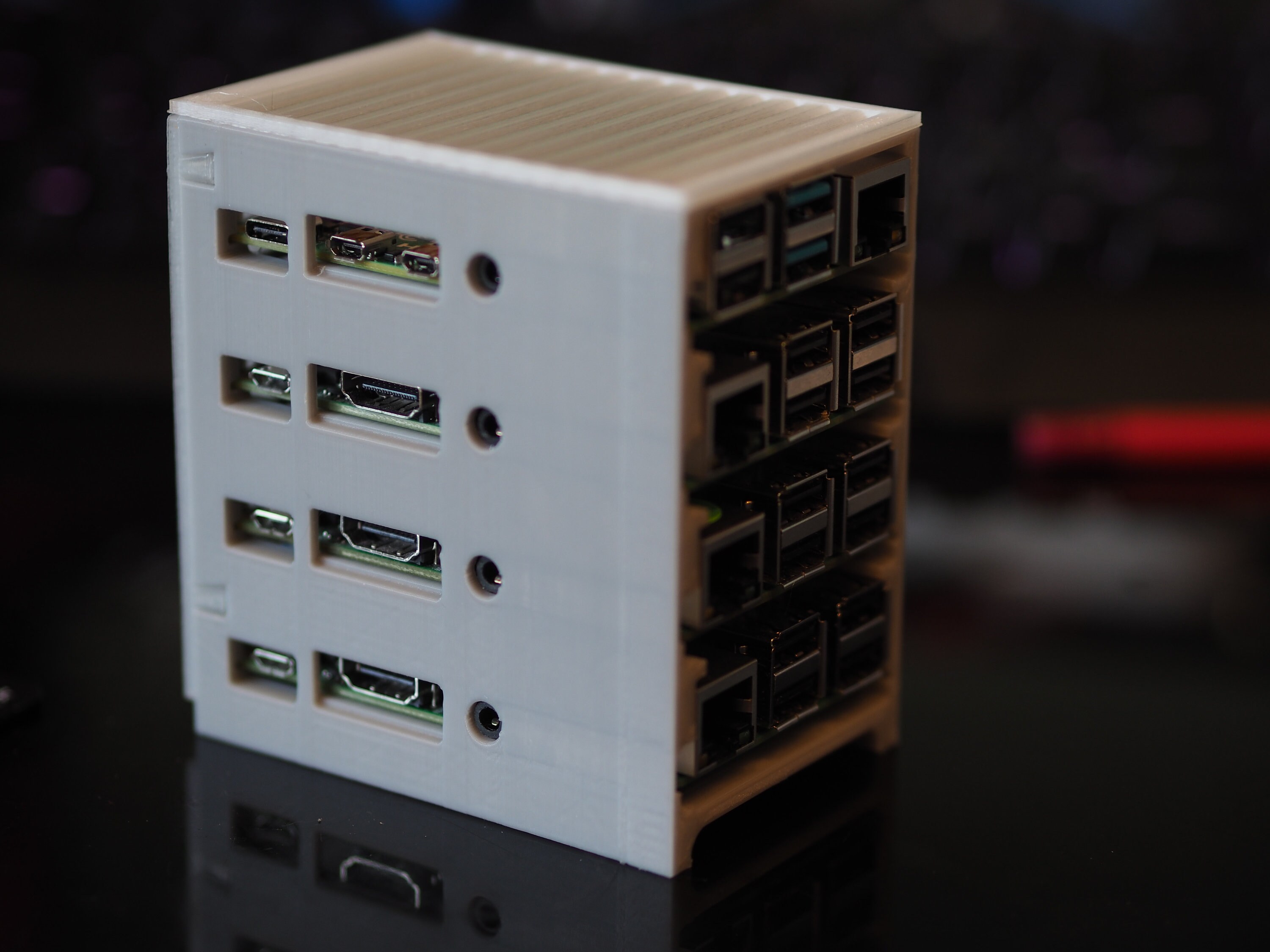 Tiny Raspberry Pi 'server Rack' / Cluster Case 4 - Etsy Tiny Raspberry Pi 'server Rack' / Cluster Case 4 - Etsy