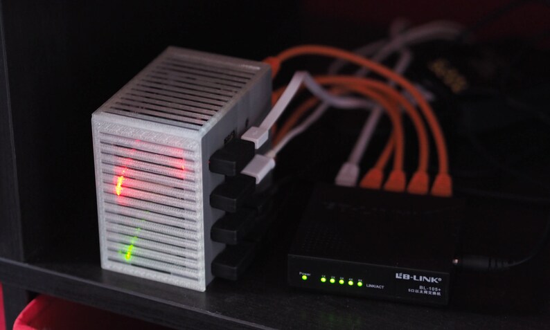 Tiny Raspberry Pi 'server Rack' / Cluster Case 4 - Etsy Tiny Raspberry Pi 'server Rack' / Cluster Case 4 - Etsy