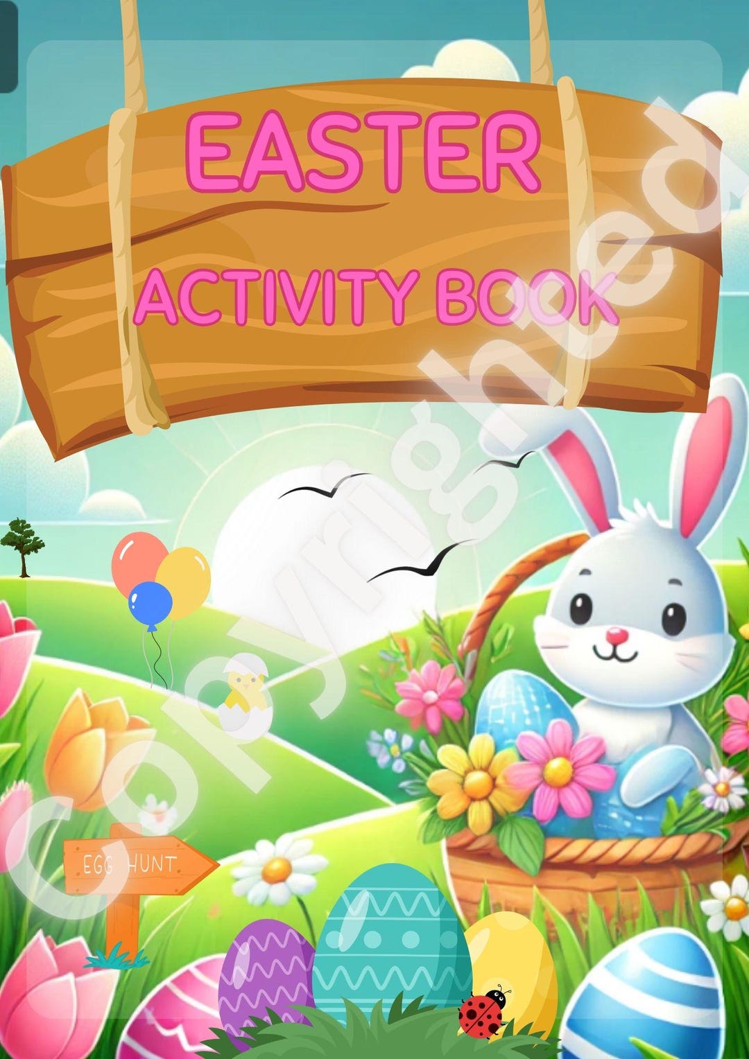 Easter Printable Activity Book for Kids | Fun Colouring Pages, Word ...