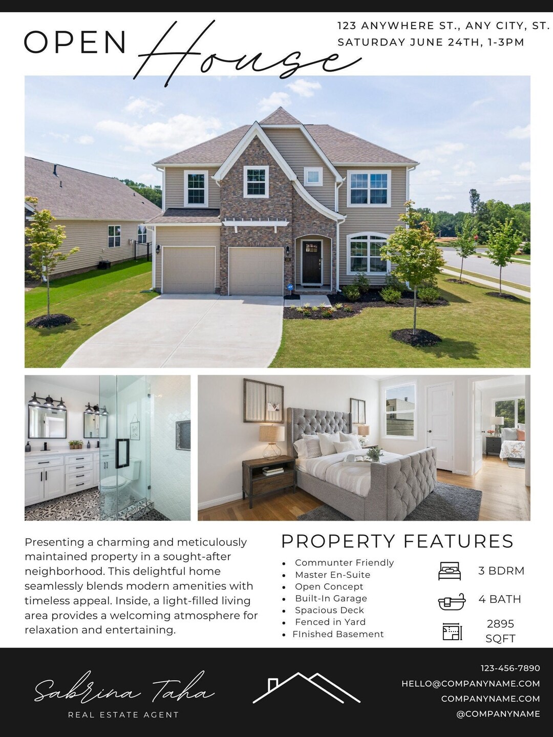 Open House Flyer Template - Etsy
