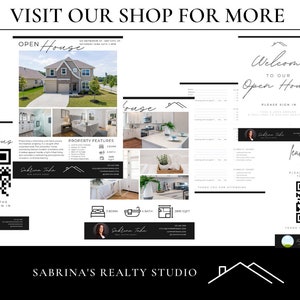 Open House Flyer Template With QR Codes | Editable Real Estate ...