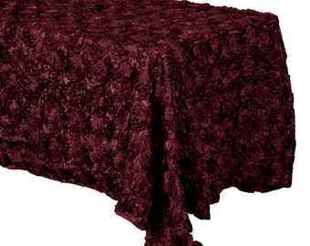 Burgundy tablecloth | Etsy