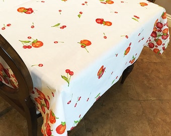 Apple tablecloth | Etsy