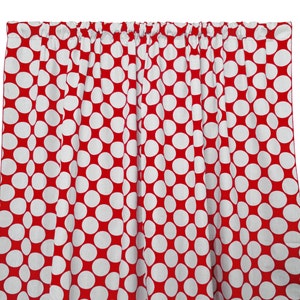 Large Circles Cotton Curtain Panel 58 Inch Wide / Window Décor ...
