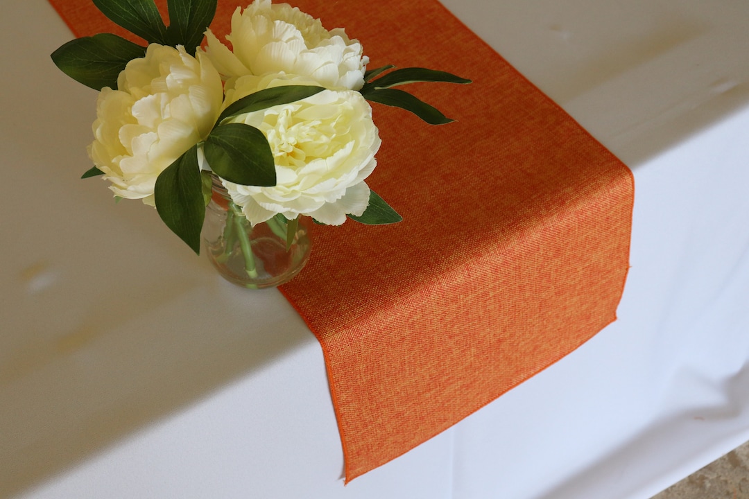 Faux Burlap Solid Table Runner Home Décor / Wedding / Parties ...
