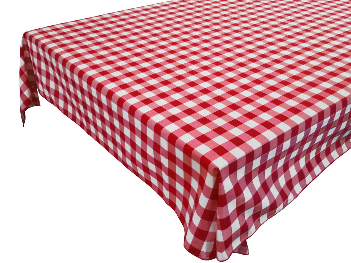 Light Weight Cotton Gingham Checkered Tablecloth / Home / - Etsy
