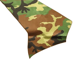 Camouflage Army Print Cotton Table Runner Home Décor / Wedding ...