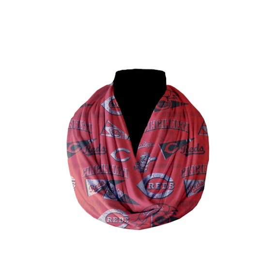 Cincinnati Reds 100% Cotton Infinity Scarf Round Wrap Around - Etsy