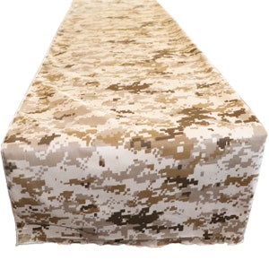 Camouflage Army Print Cotton Table Runner Home Décor / Wedding ...