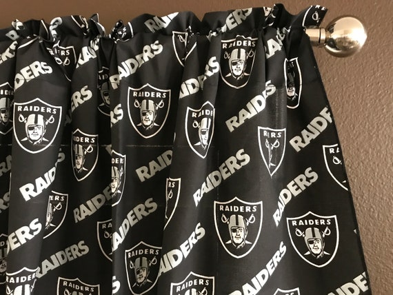 Las Vegas Raiders Football Sports Valance and Curtain 58 | Etsy