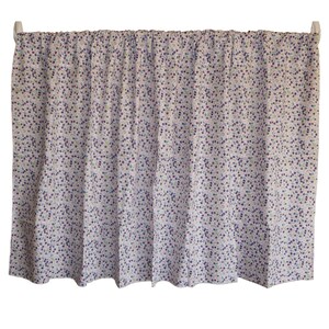 Small Flowers Allover Cotton Curtain Panel 58 Inch Wide / Window Décor ...