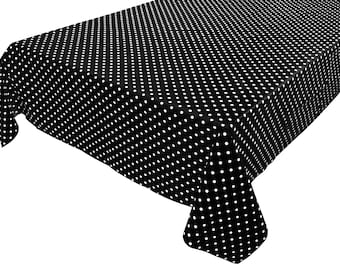 Polka Dots and Spots Cotton Tablecloth / Home / Wedding / | Etsy