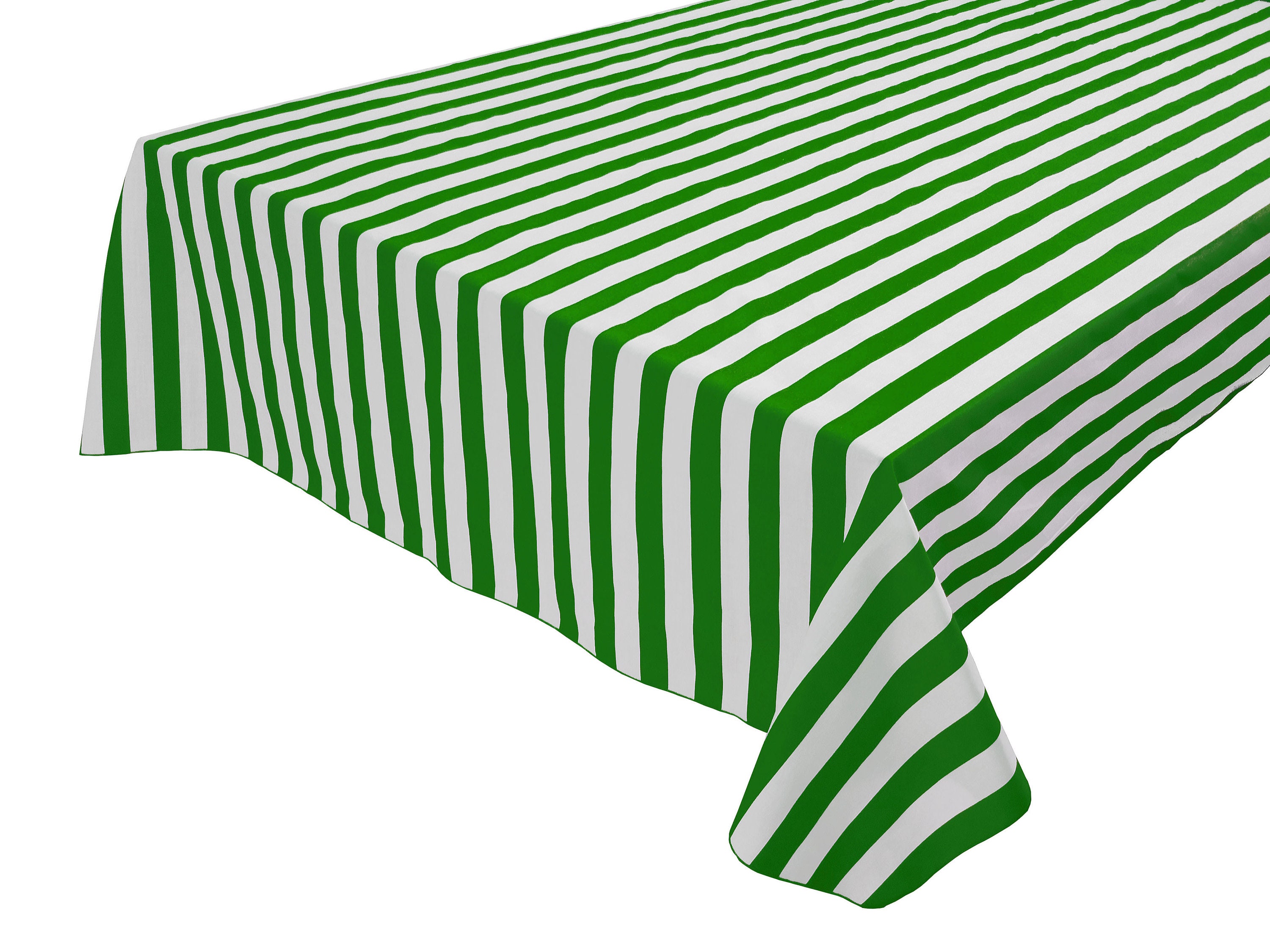 Cotton 1 Inch Wide Stripes Tablecloth / Home / Wedding / Picnic / Diner ...