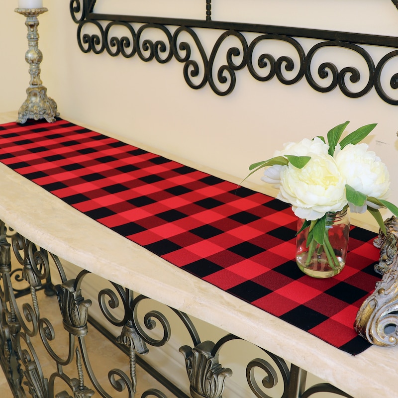 Buffalo Plaid Table Runner - Etsy