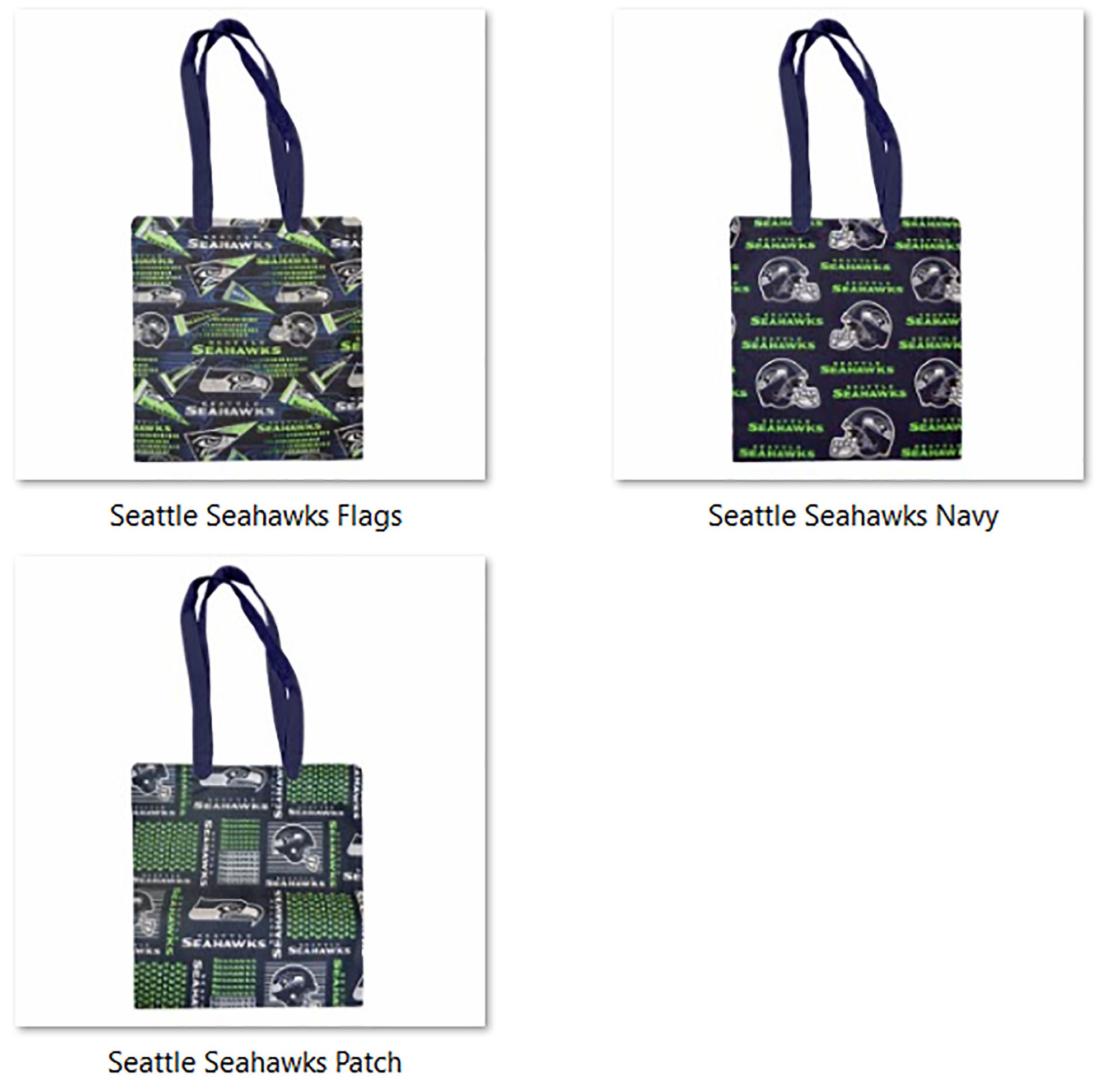 Seattle Seahawks Cotton Canvas Tote Bag / Hand Bag / Travel - Etsy