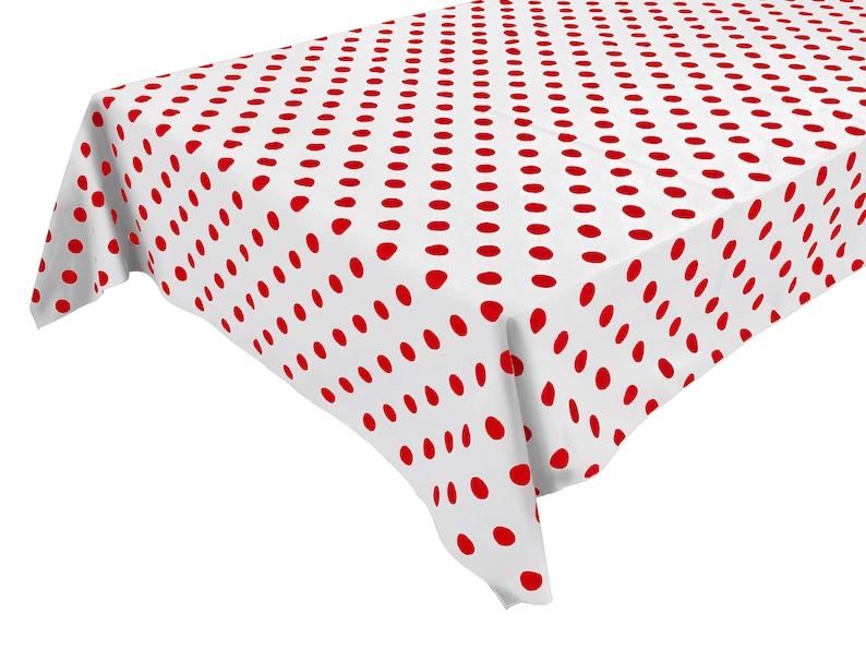 Polka Dots and Spots Cotton Tablecloth / Home / Wedding / Picnic ...