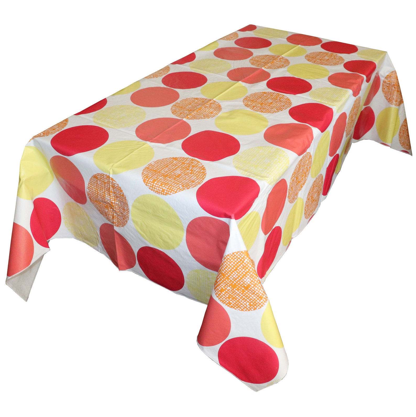 Cherries and More Plastic Print Tablecloth / PVC Material With Nonslip ...