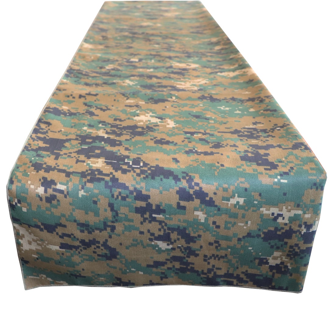 Camouflage Army Print Cotton Table Runner Home Décor / Wedding ...