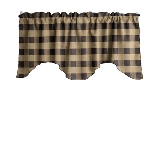 Buffalo Check Valance - Etsy