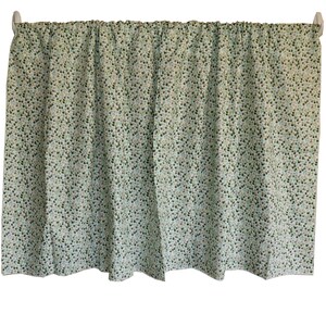 Small Flowers Allover Cotton Curtain Panel 58 Inch Wide / Window Décor ...
