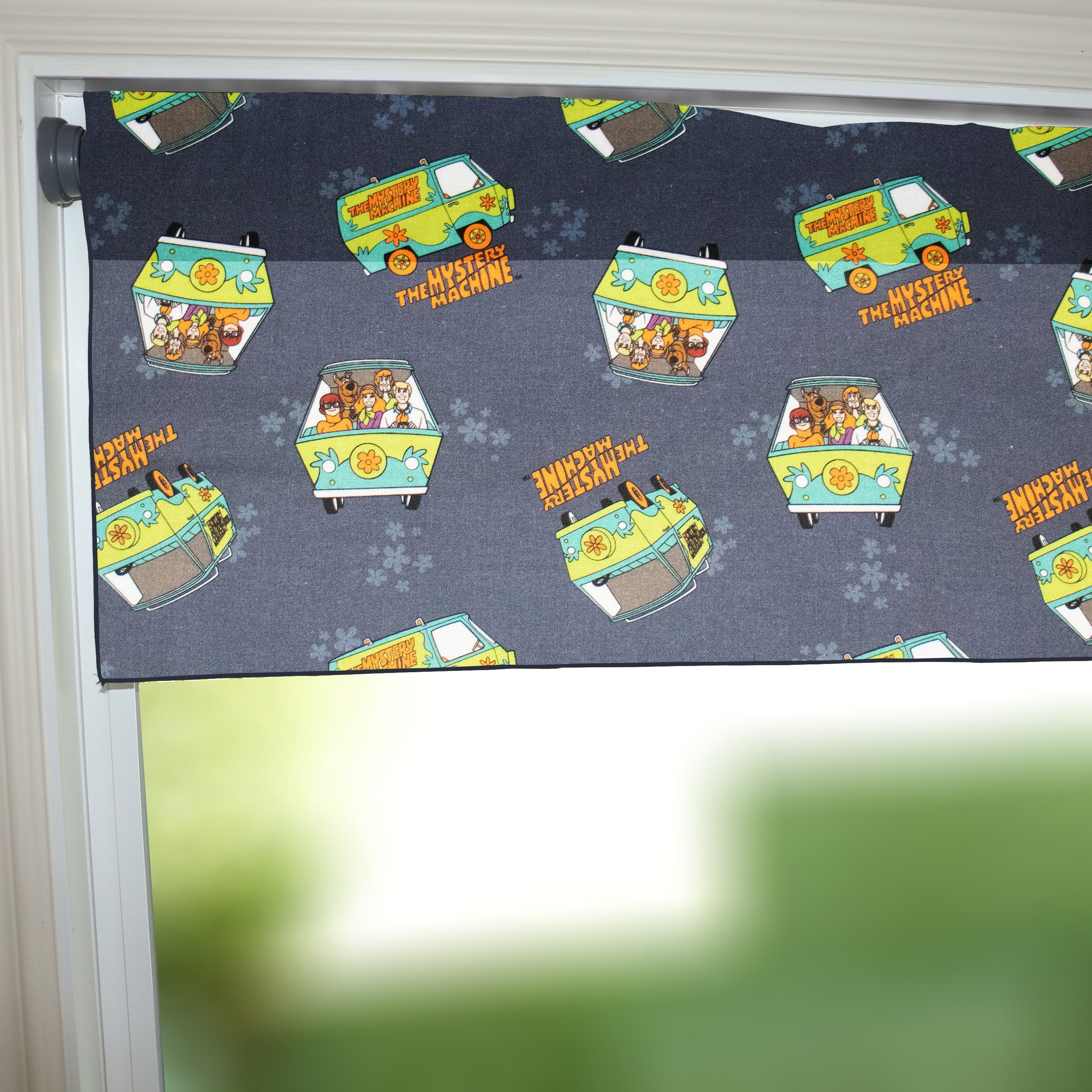 100% Cotton Print Scooby Do the Mystery Machine Curtain Window | Etsy