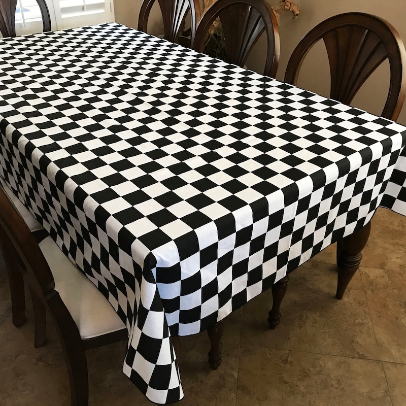 Red and White Checkered Tablecloths - Etsy