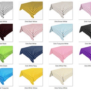Polka Dots and Spots Cotton Tablecloth / Home / Wedding / Picnic ...