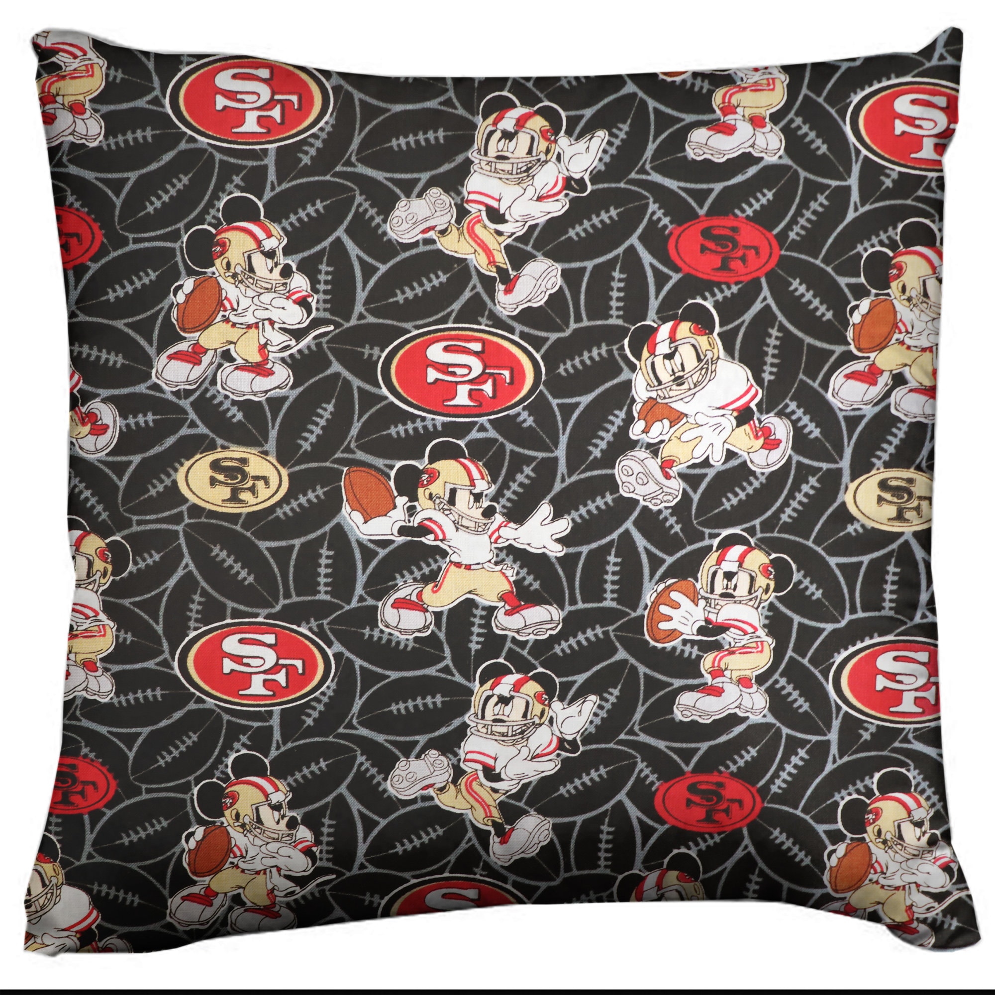 San Francisco 49ers Football Sports Team Decorative Pillow Sham Cushion ...