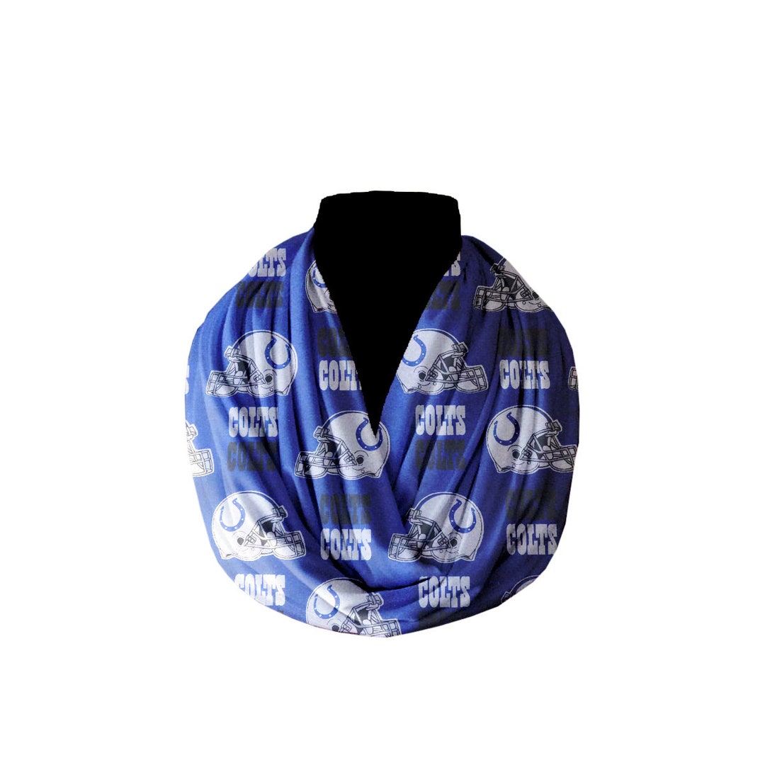 Indianapolis Colts 100% Cotton Infinity Scarf Round Wrap Around Winter ...