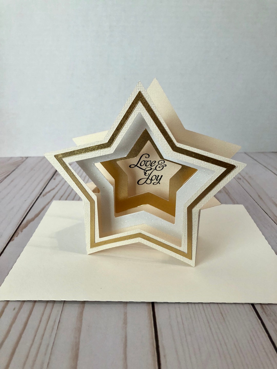 Star Box Card Love and Joy - Etsy