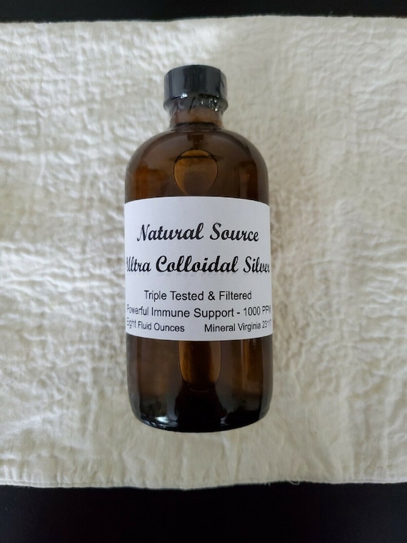 Natural Source Ultra Colloidal Silver 8oz Glass Bottle free - Etsy