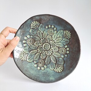 Ceramic Textured Plate - Etsy