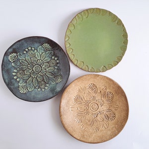 Ceramic Textured Plate - Etsy