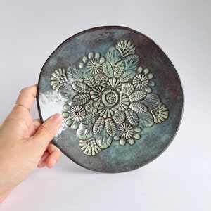Ceramic Textured Plate - Etsy
