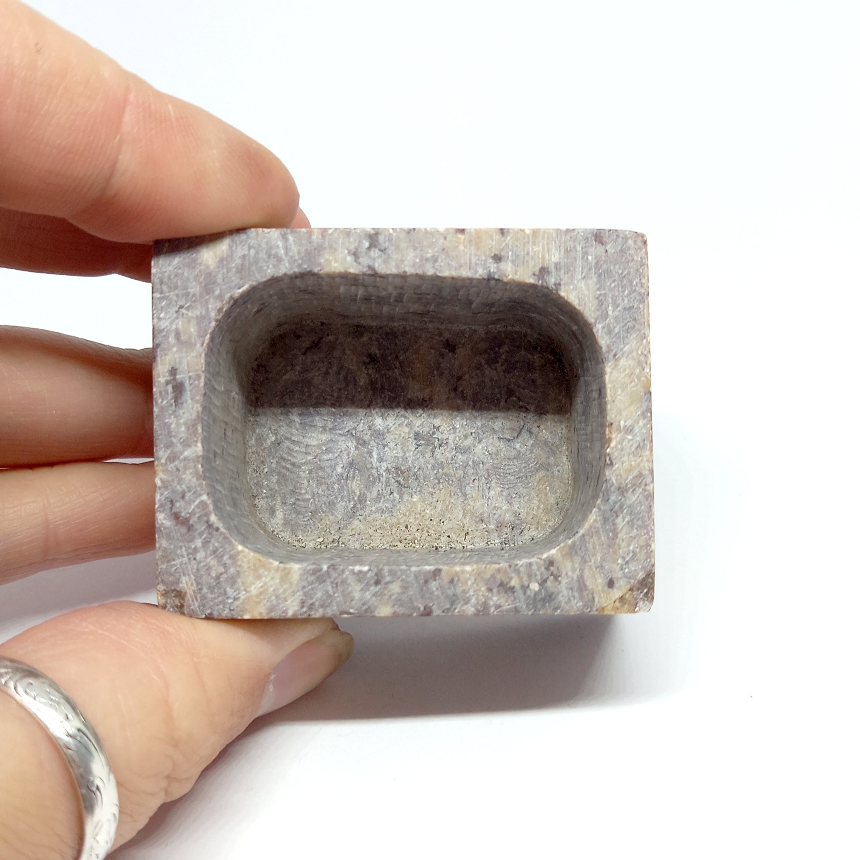 Solid Granite Trinket Box Carved Stone Box Marble Box Gemstone - Etsy