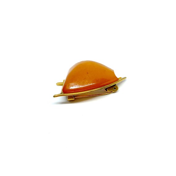 Baltic Amber Brooch Vintage Amber Triangle Sail from … - Gem