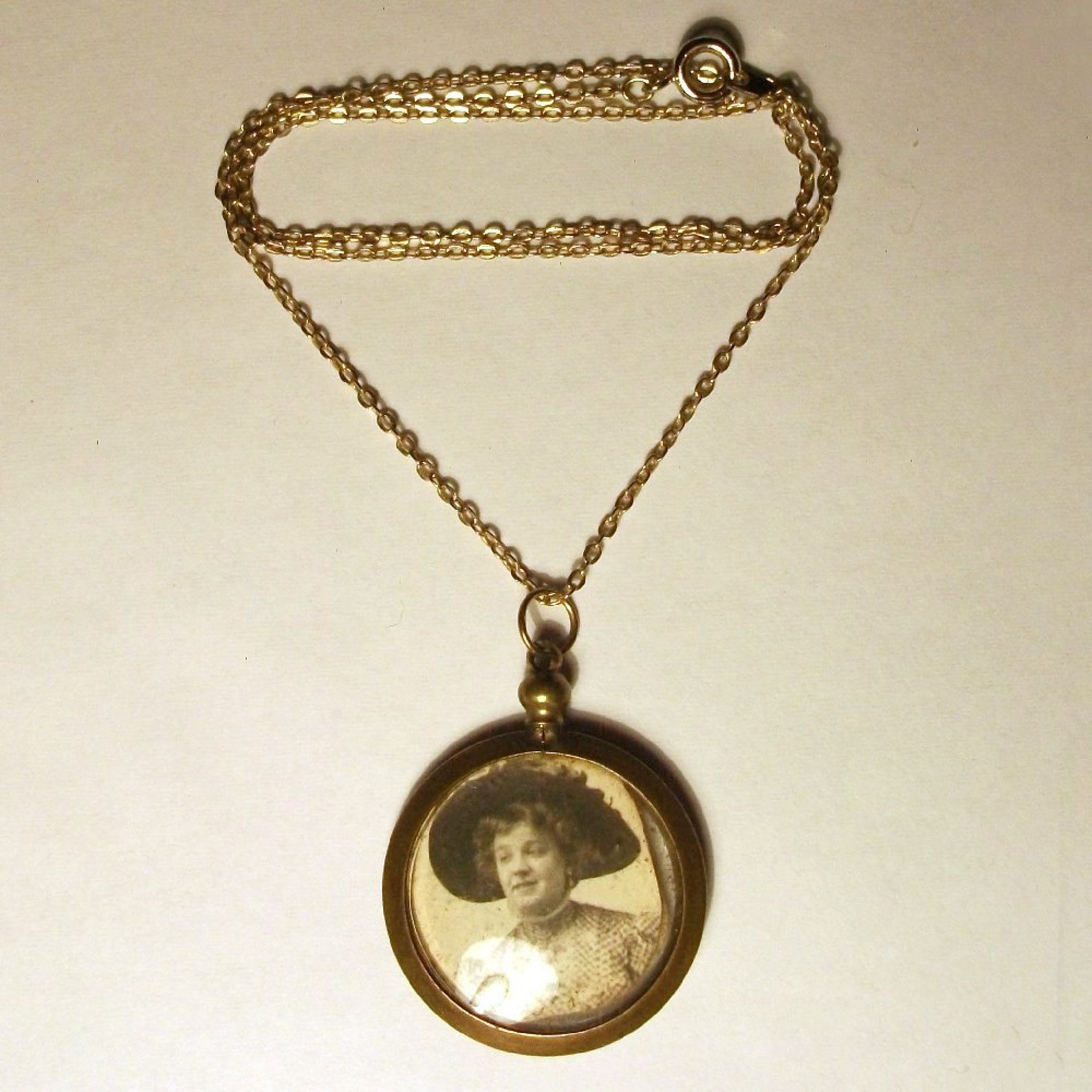 Antique Locket Double Sided Locket Pendant Edwardian Necklace - Etsy