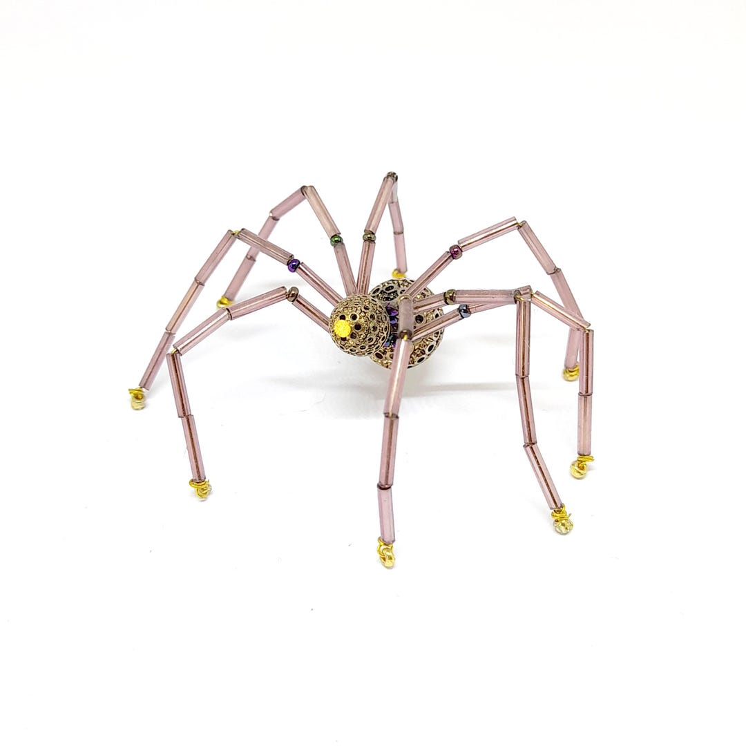 Beaded Spider Handmade Jewelled Spider Insect Witchy Decor Decorative ...