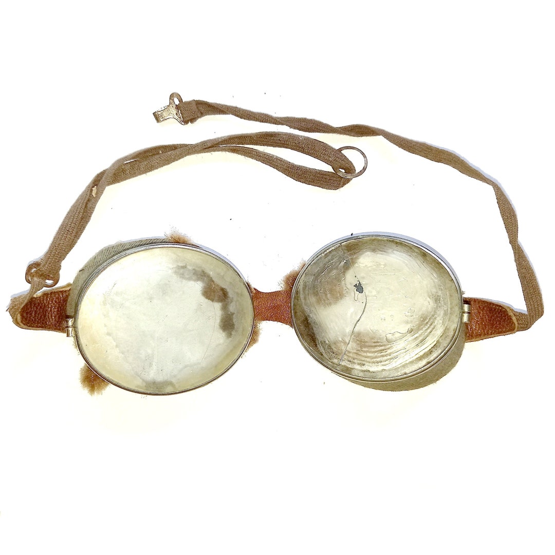 Antique Driving Goggles 1920s 30s Vintage Motorcycle Flying Goggles Art ...