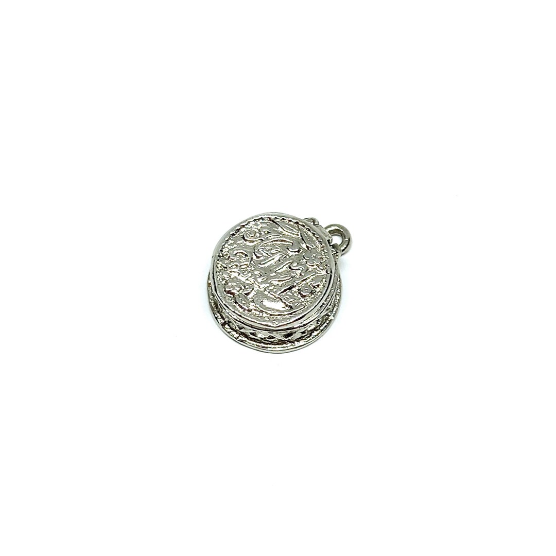 Sterling Silver Birthday Cake Charm Opening Articulated Charm Locket ...