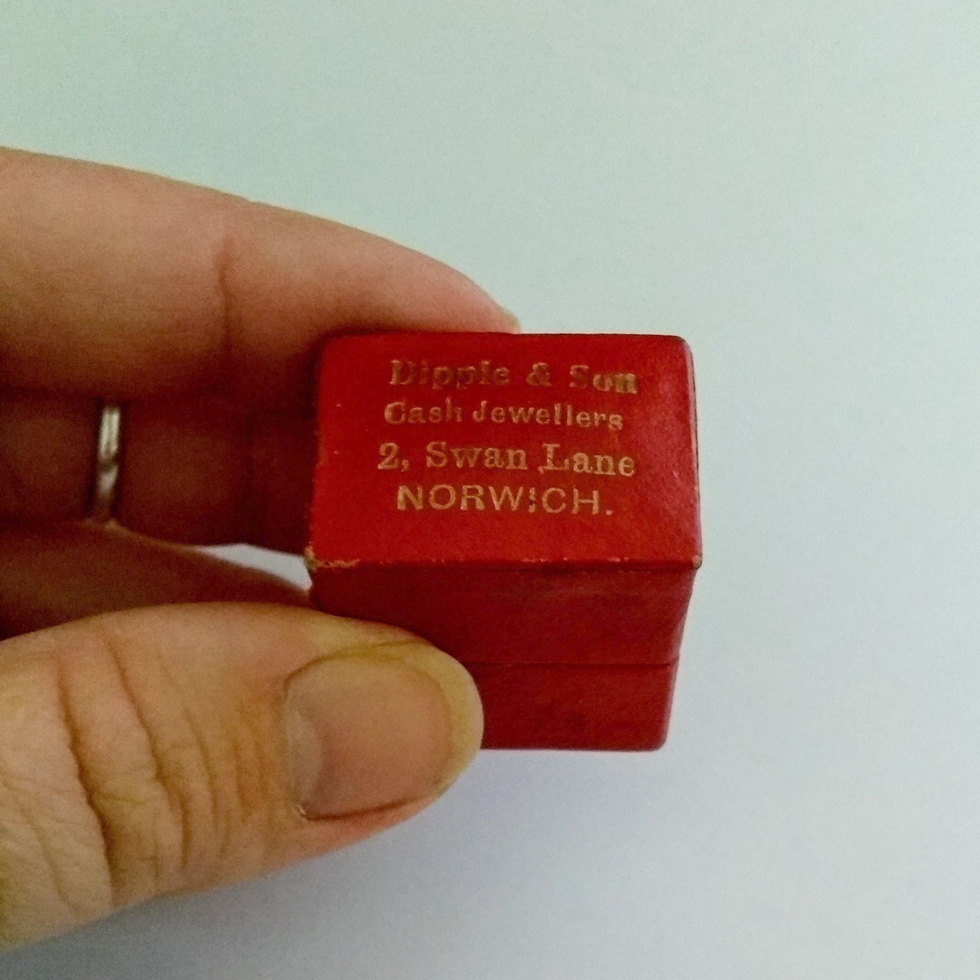 Antique Ring Box 1920s Red Tiny Miniature Jewellery - Etsy UK