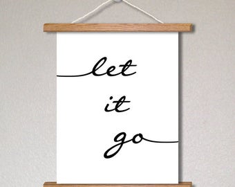 Let It Go Print | Etsy