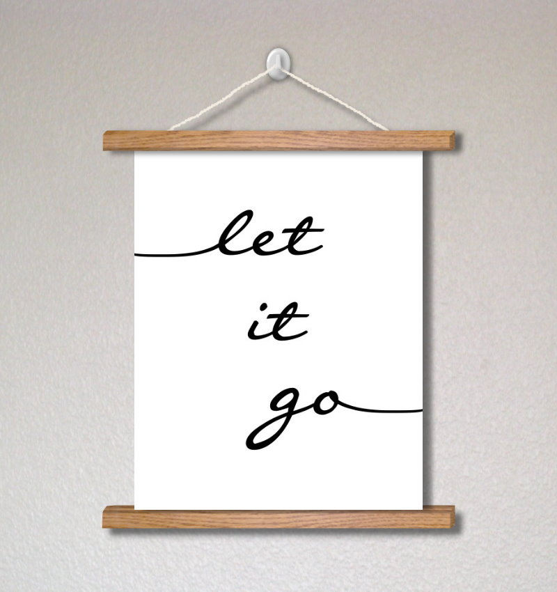 Let It Go Sign, Motivational Quotes Printable, Instant Download ...