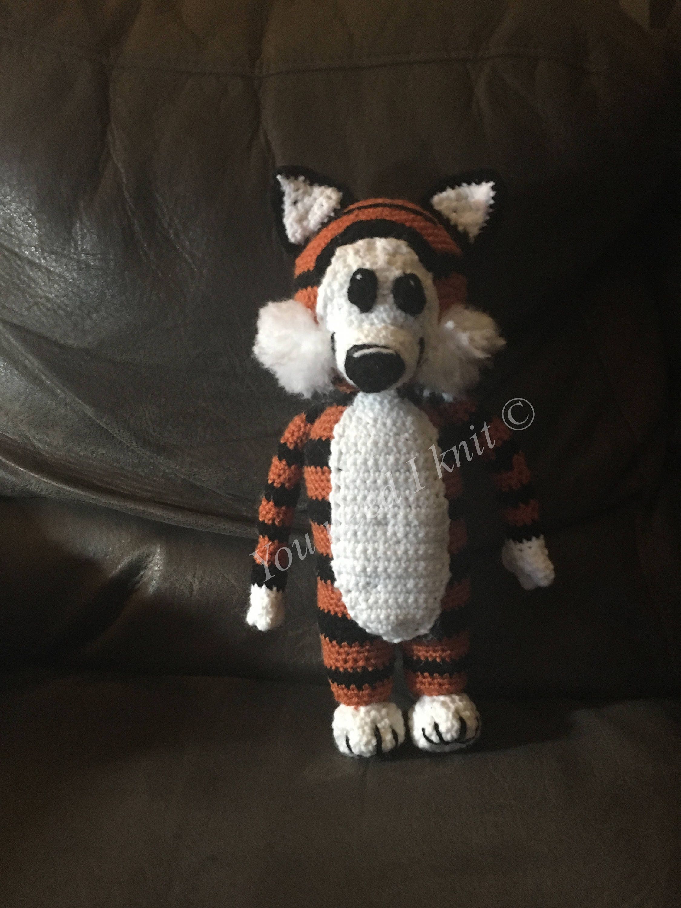 Hobbes Tiger/ Crochet Hobbes/ Amigurumi Hobbes/ Tiger Hobbes/ Hobbes ...